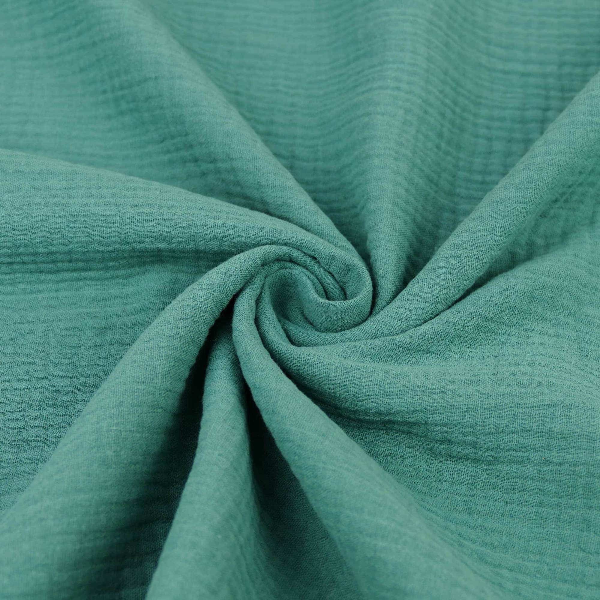 Double Gauze Plain Pure Cotton - Medieval Forest – Lullabee Fabrics