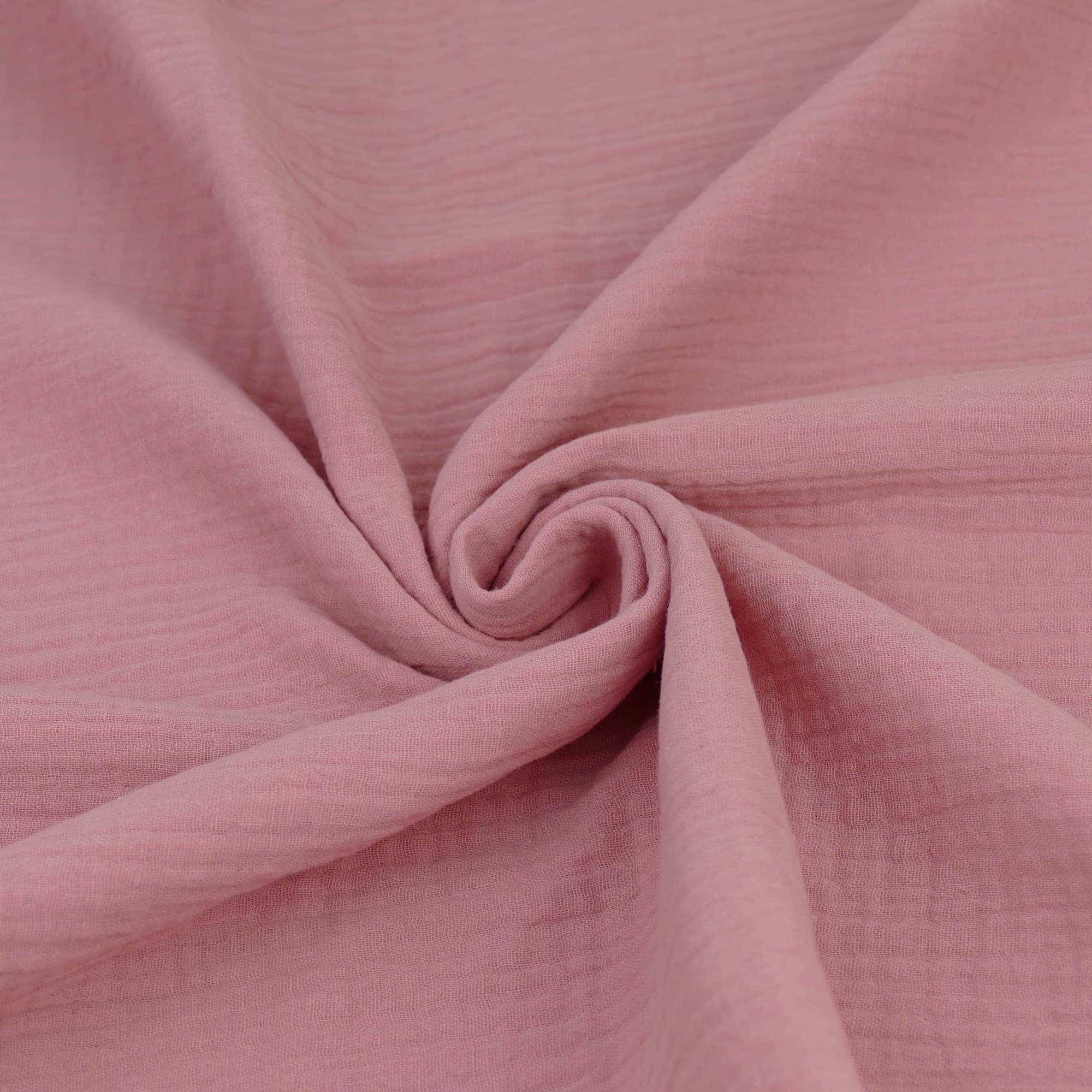 Double Gauze Plain Pure Cotton - Rose Pink – Lullabee Fabrics