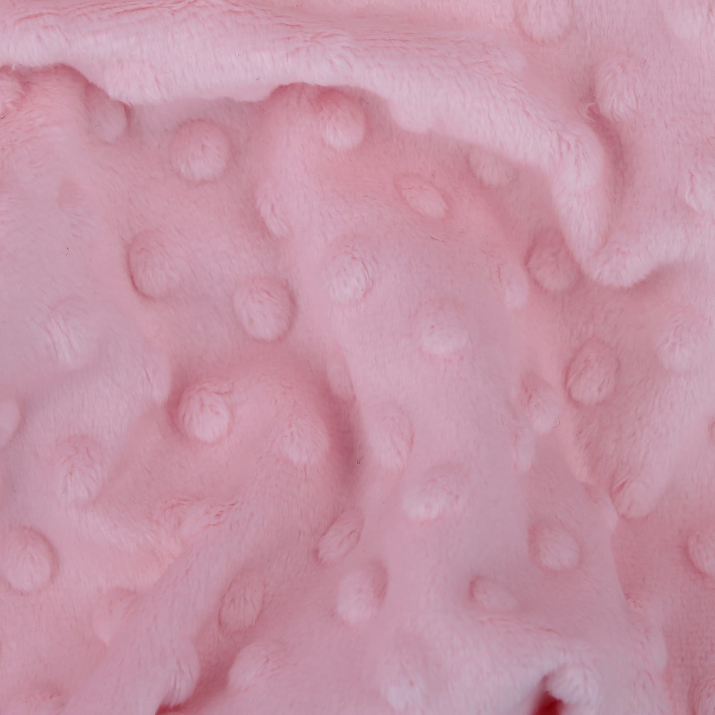 Dimple Dot Soft Fleece Fabric - Baby Pink – Lullabee Fabrics