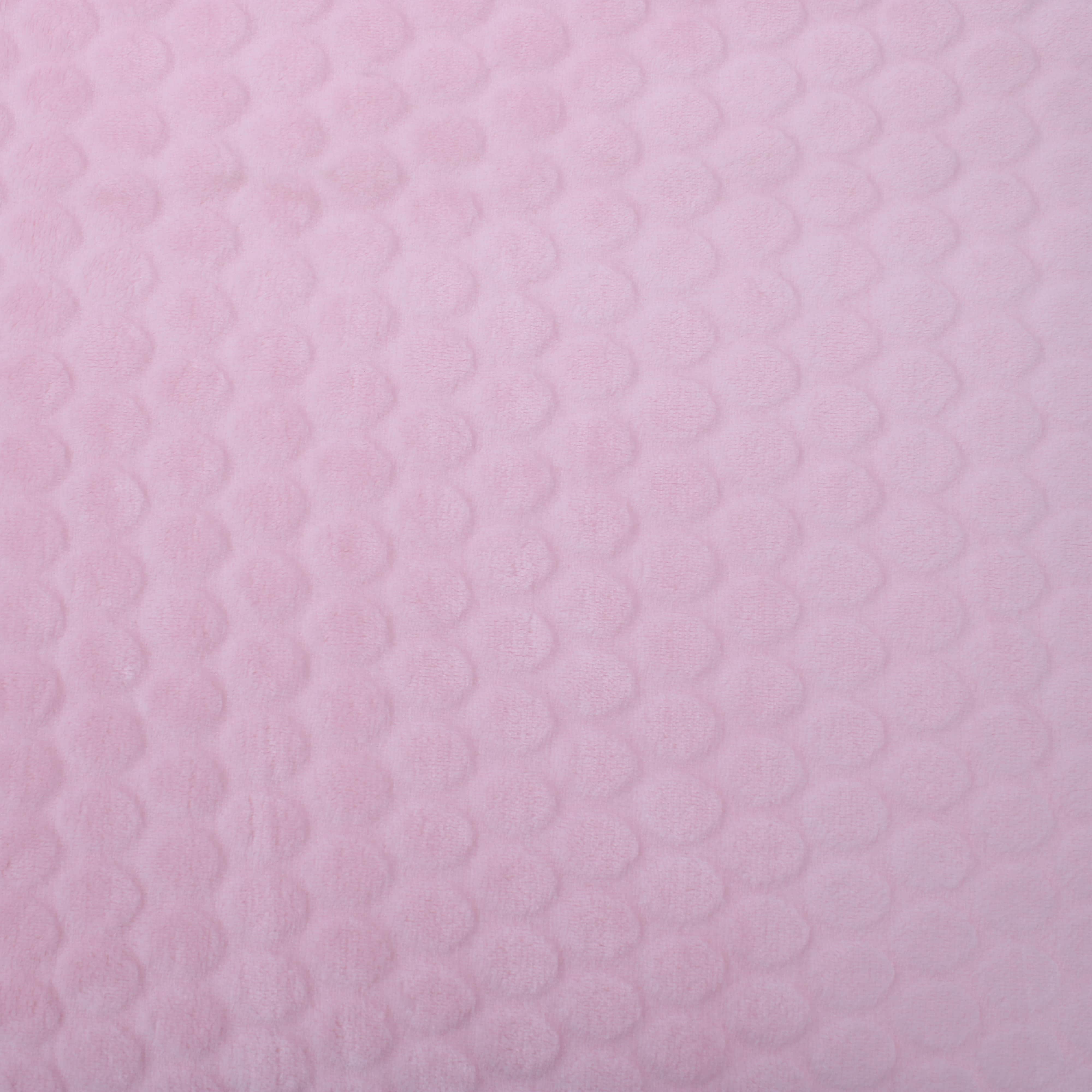 Large Dimple Dot Soft Fleece Fabric - Baby Pink – Lullabee Fabrics