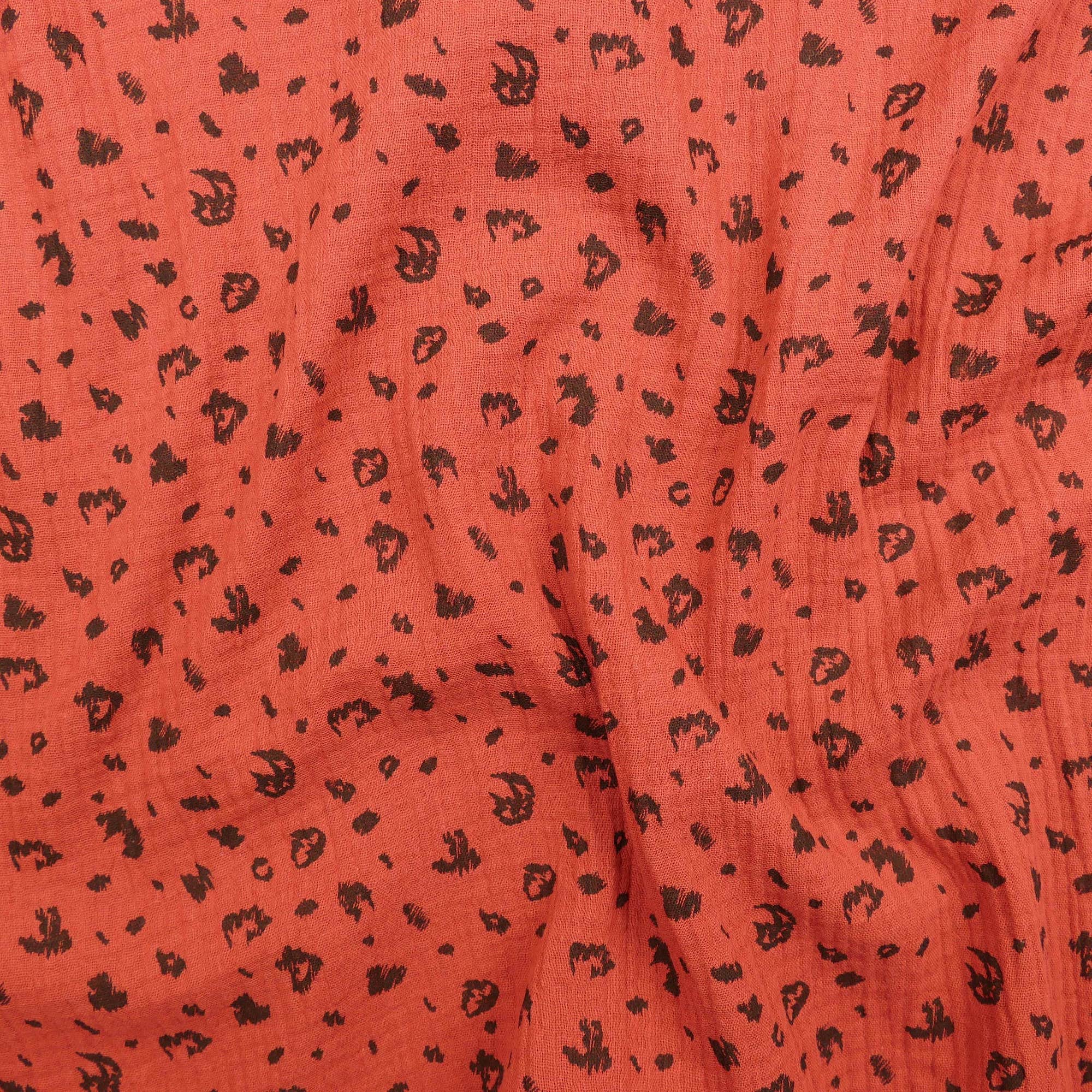 Purchase Online Cotton Rust Double Gauze Fabric - Lullabeen Fabrics ...