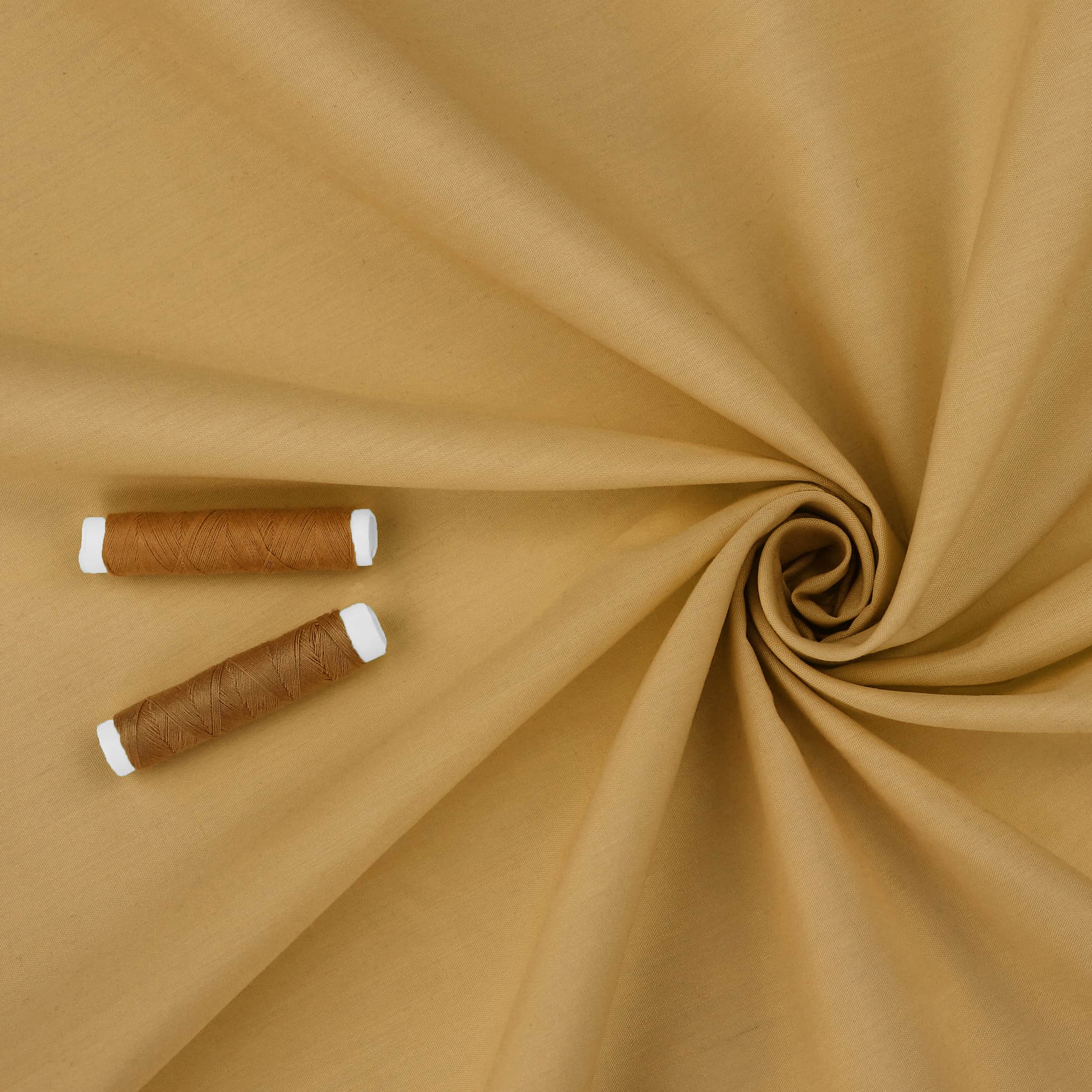 Light Cotton Poplin Solid Colour - Camel – Lullabee Fabrics