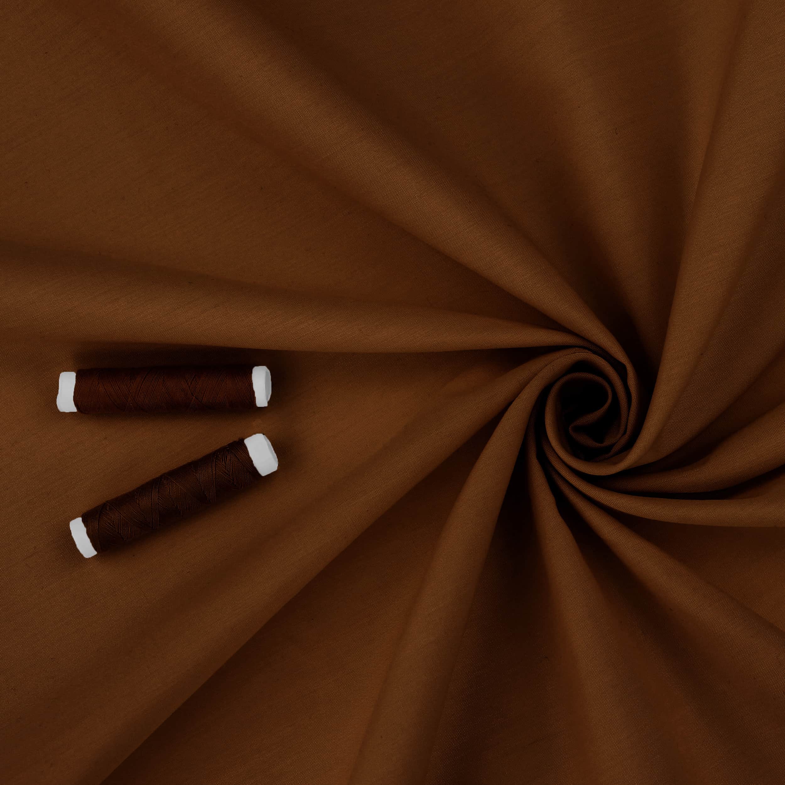 Light Cotton Poplin Solid Colour - Chestnut – Lullabee Fabrics