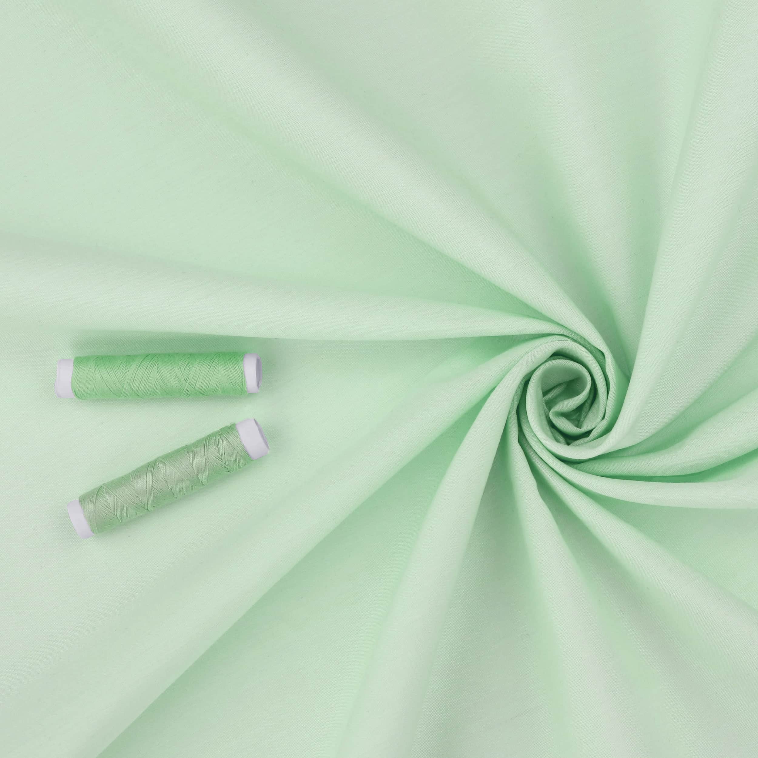 Light Cotton Poplin Solid Colour - Mint – Lullabee Fabrics