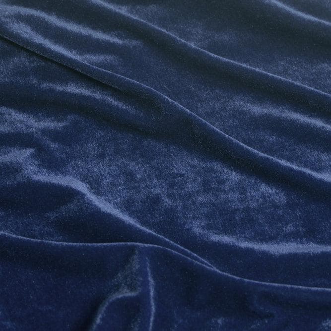 Luxurious Soft Velour - Navy – Lullabee Fabrics
