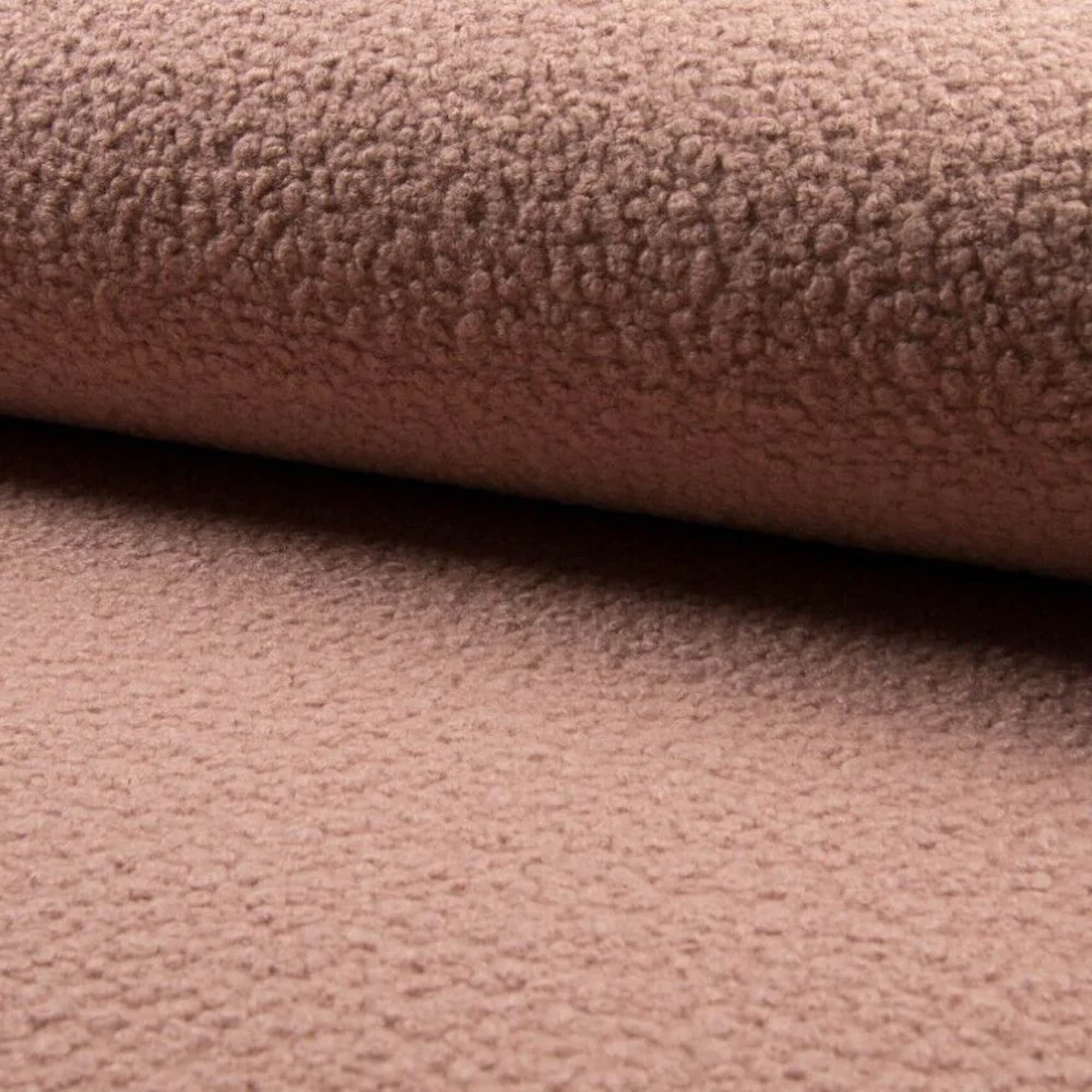Chunky Boucle Curled Sheep Wool Look - Old Rose – Lullabee Fabrics
