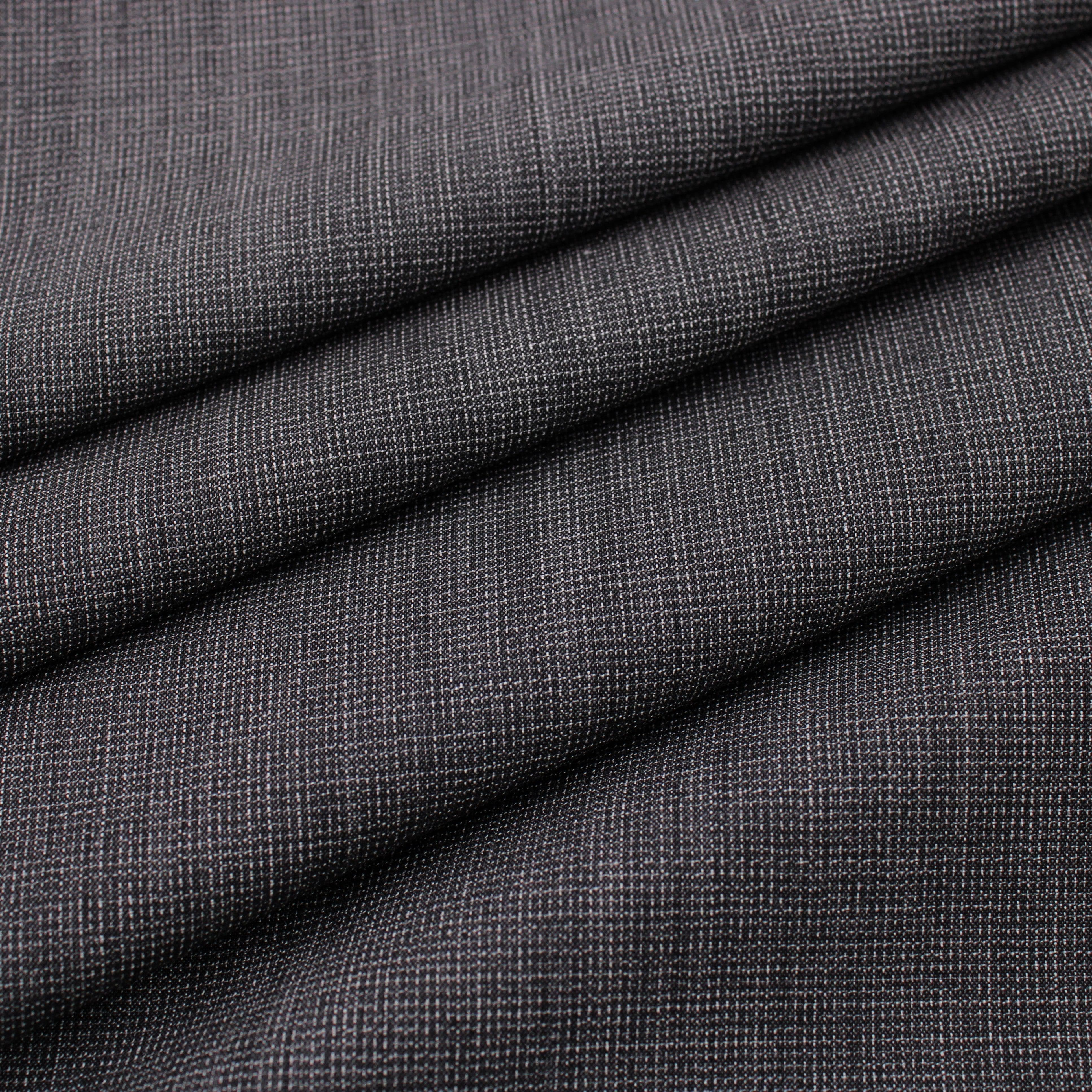 Micro Check Suiting Wool - Grey – Lullabee Fabrics