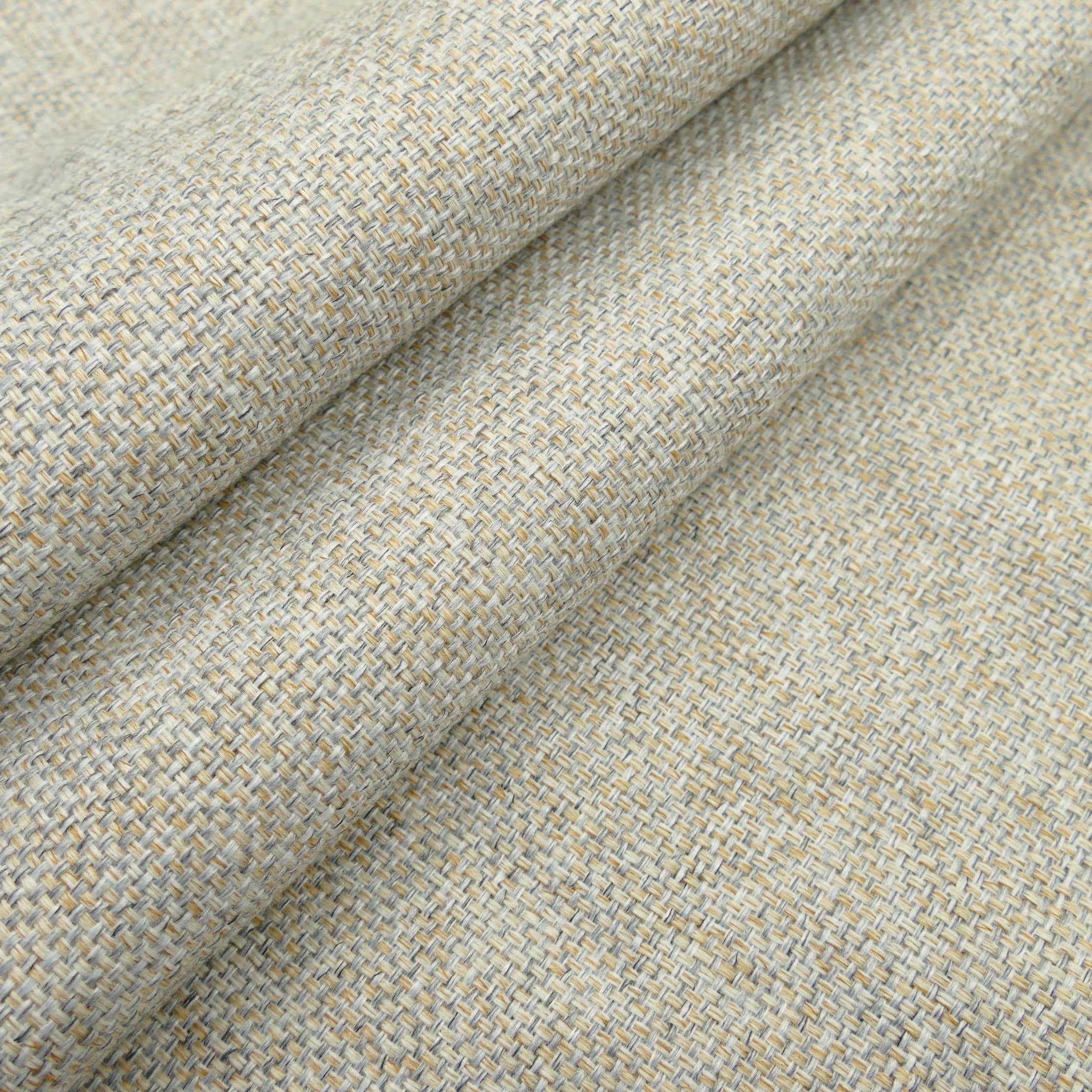 Panama Upholstery Basketweave - Ivory Platinum – Lullabee Fabrics