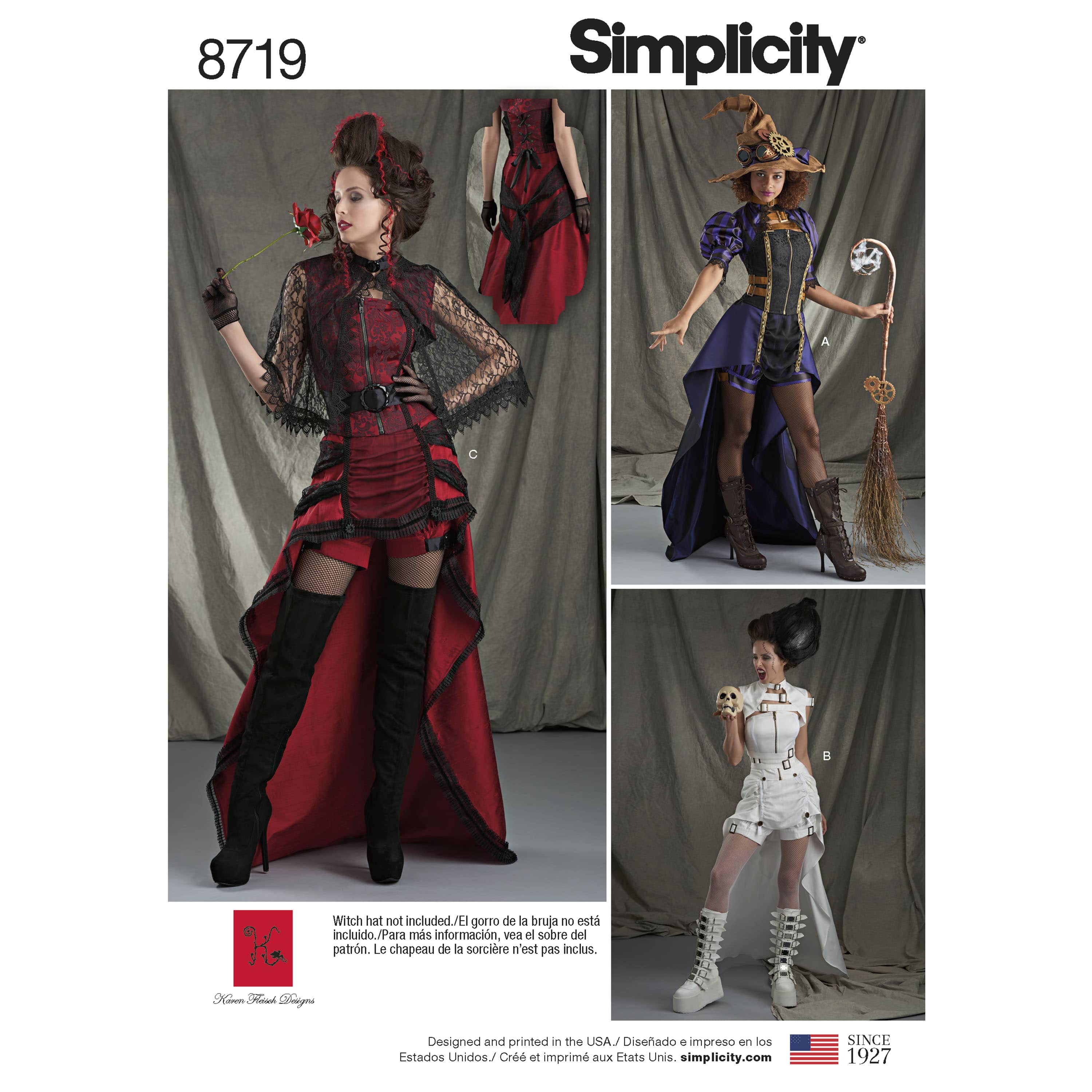 Simplicity Pattern 8719 Women's Costumes – Lullabee Fabrics