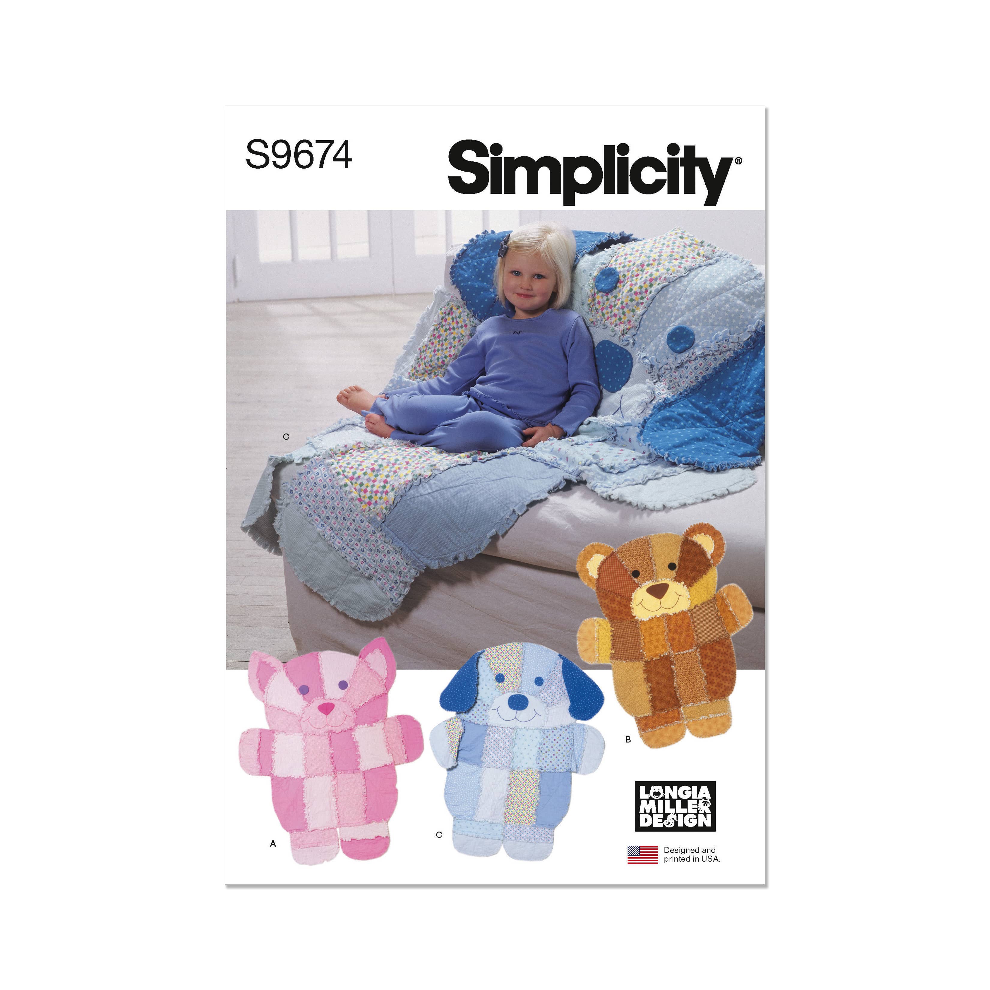 Simplicity Rag Quilt by Longia Miller Sewing Pattern S9674OS – Lullabee Fabrics
