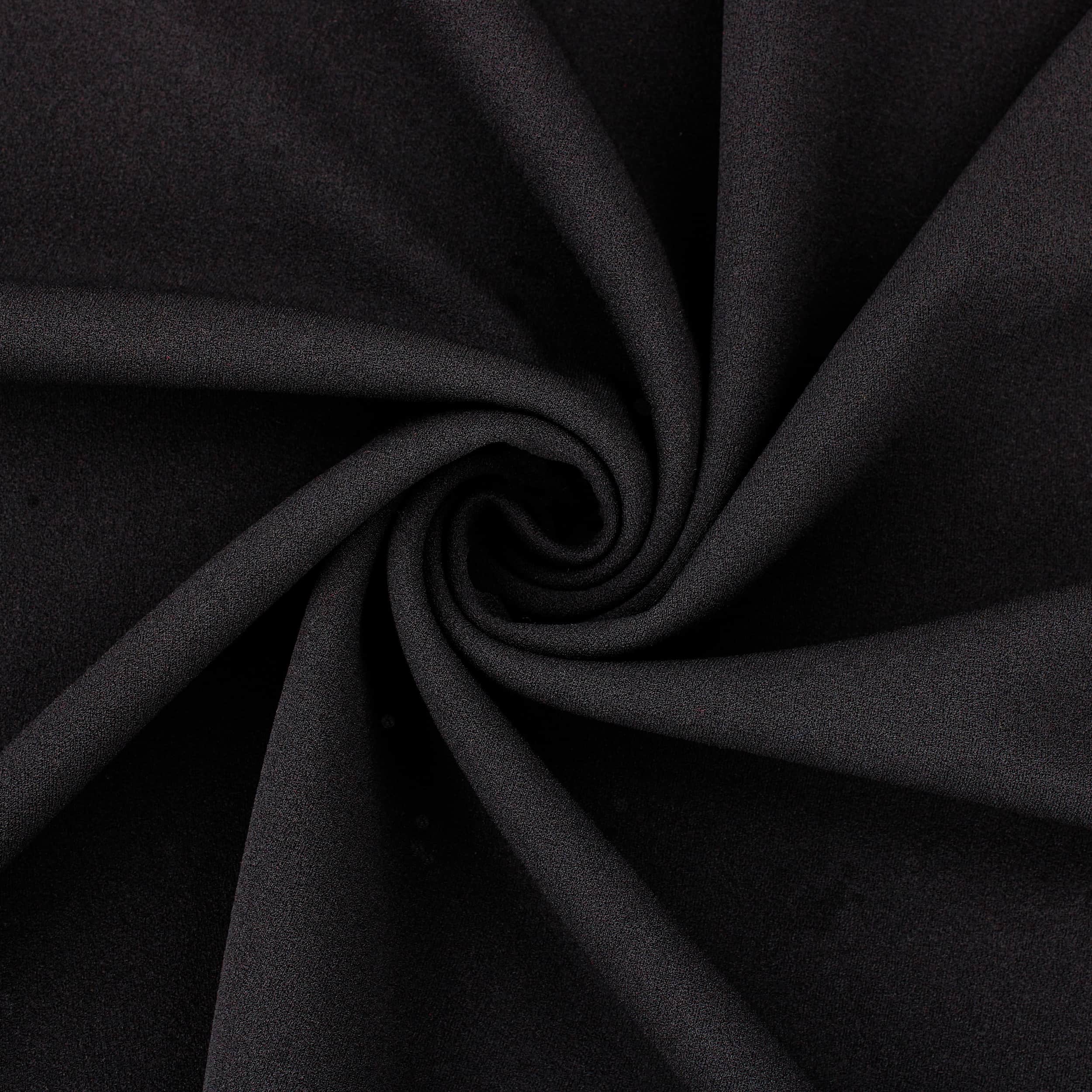 Scuba Crepe Stretch Jersey - Black – Lullabee Fabrics