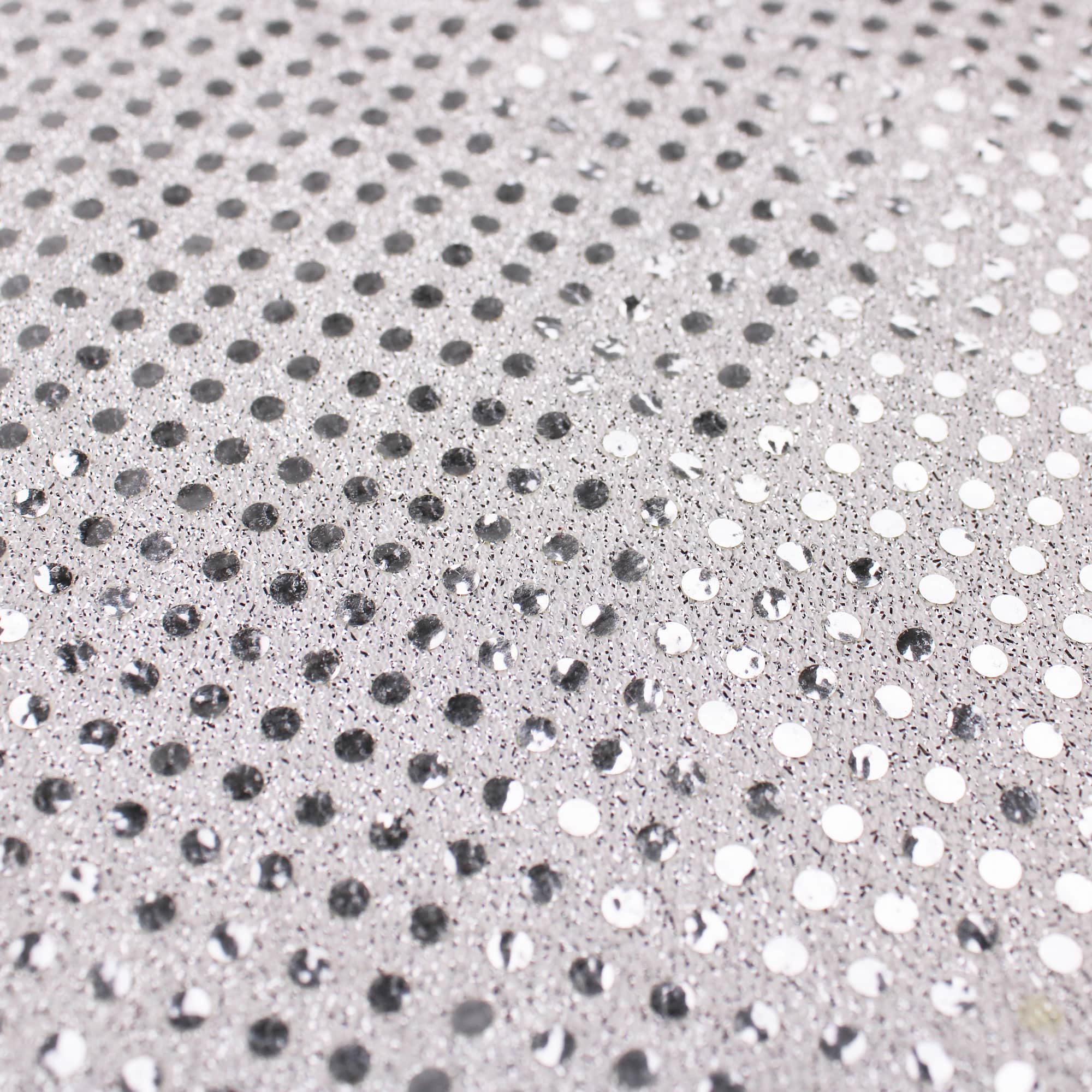 Sequins on a shimmering backing - Silver – Lullabee Fabrics