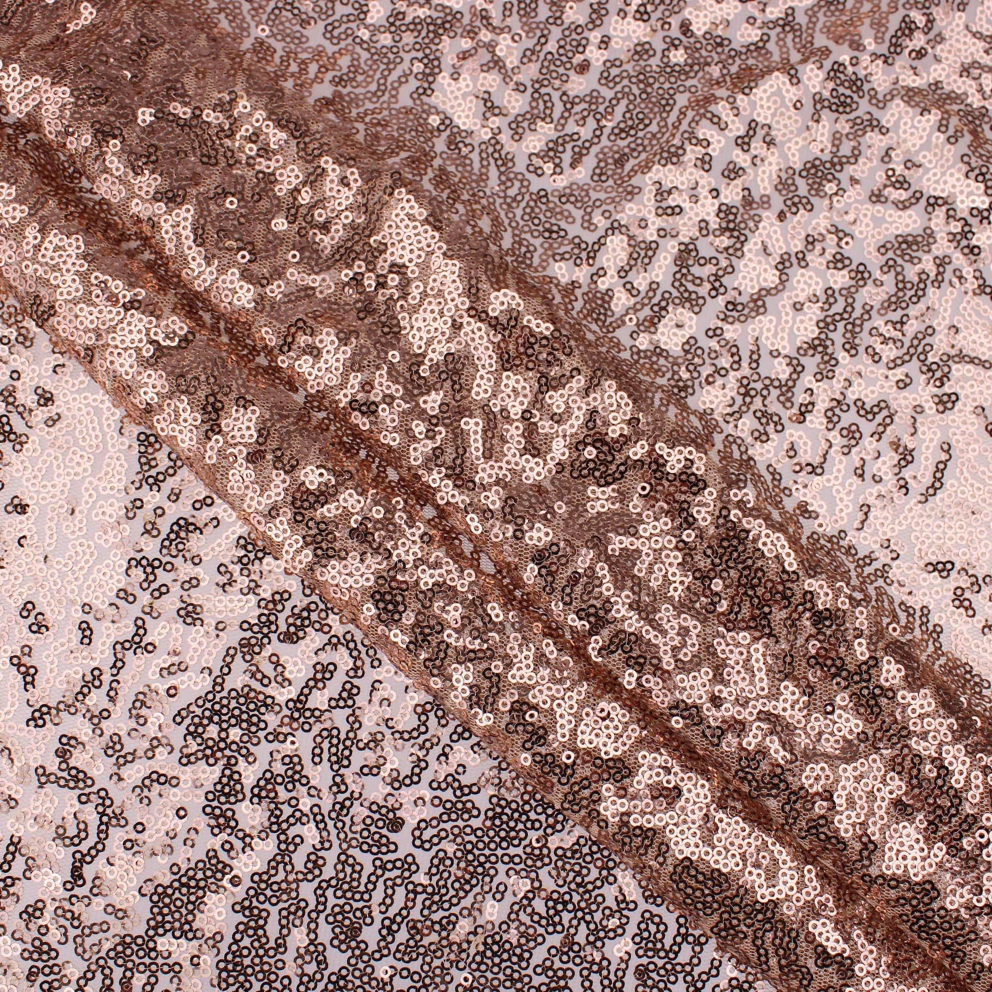 Teeny Metallic Sequins on Mesh - Bronze – Lullabee Fabrics