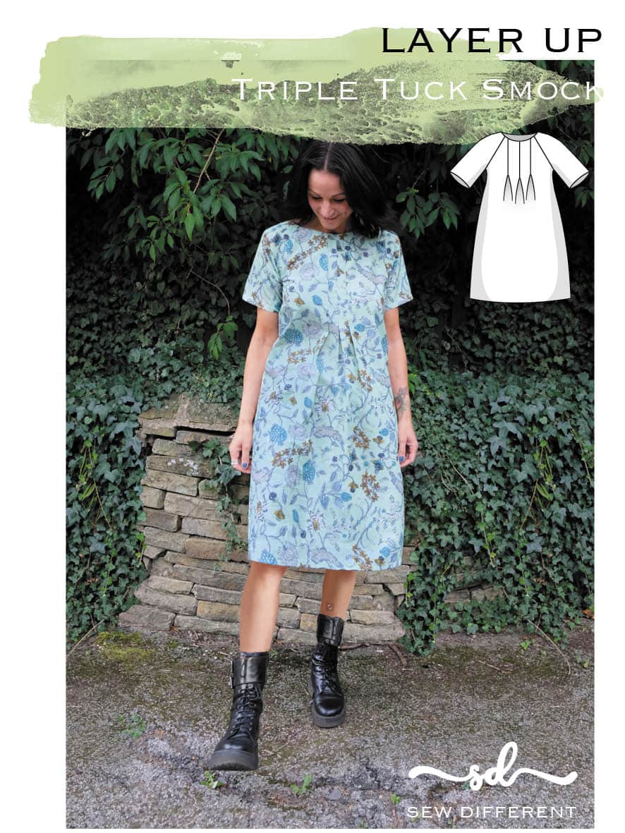 Triple Tuck Smock Fabric Sewing Pattern - By Sew Different – Lullabee ...