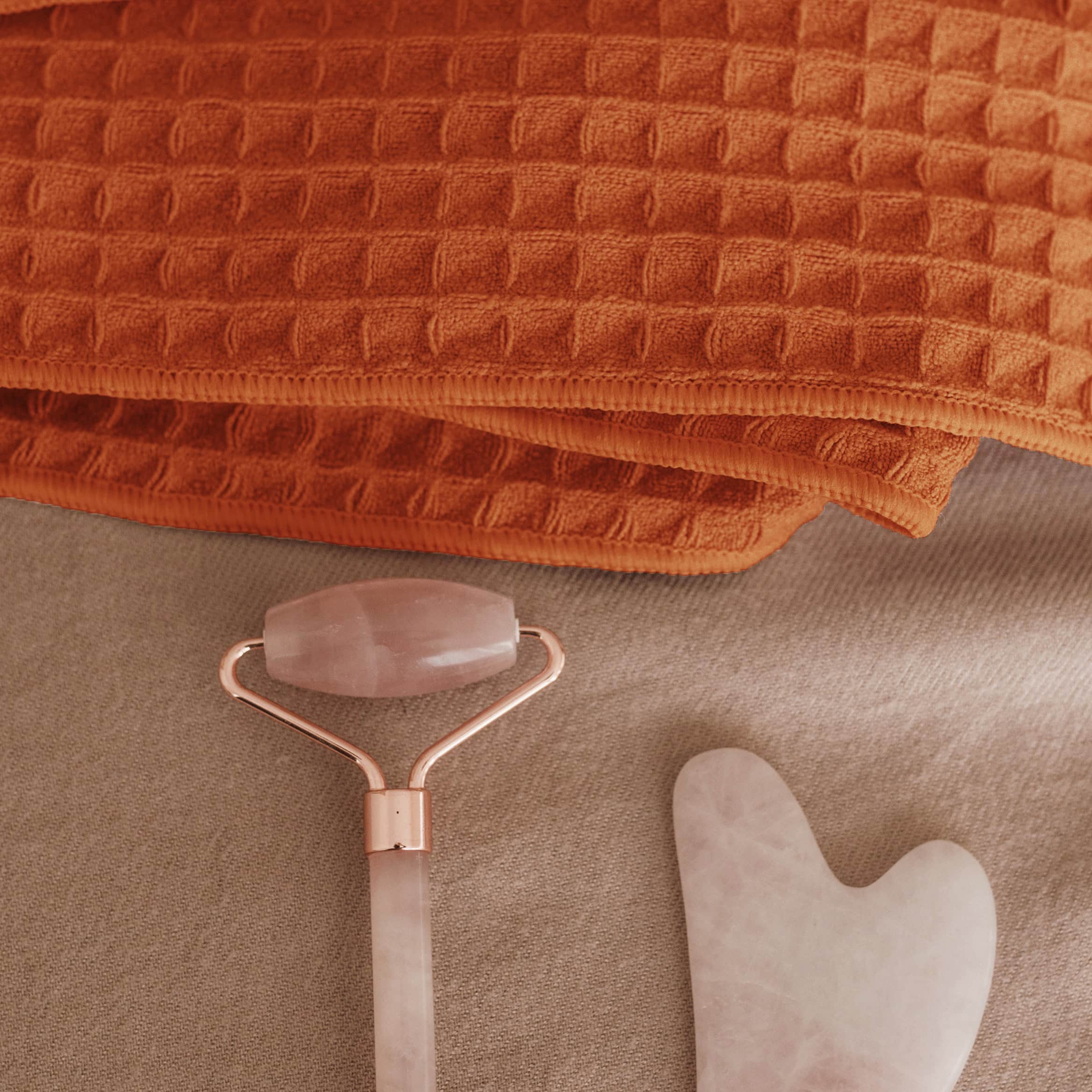 Waffle Cotton Honeycomb/Pique- Rust – Lullabee Fabrics