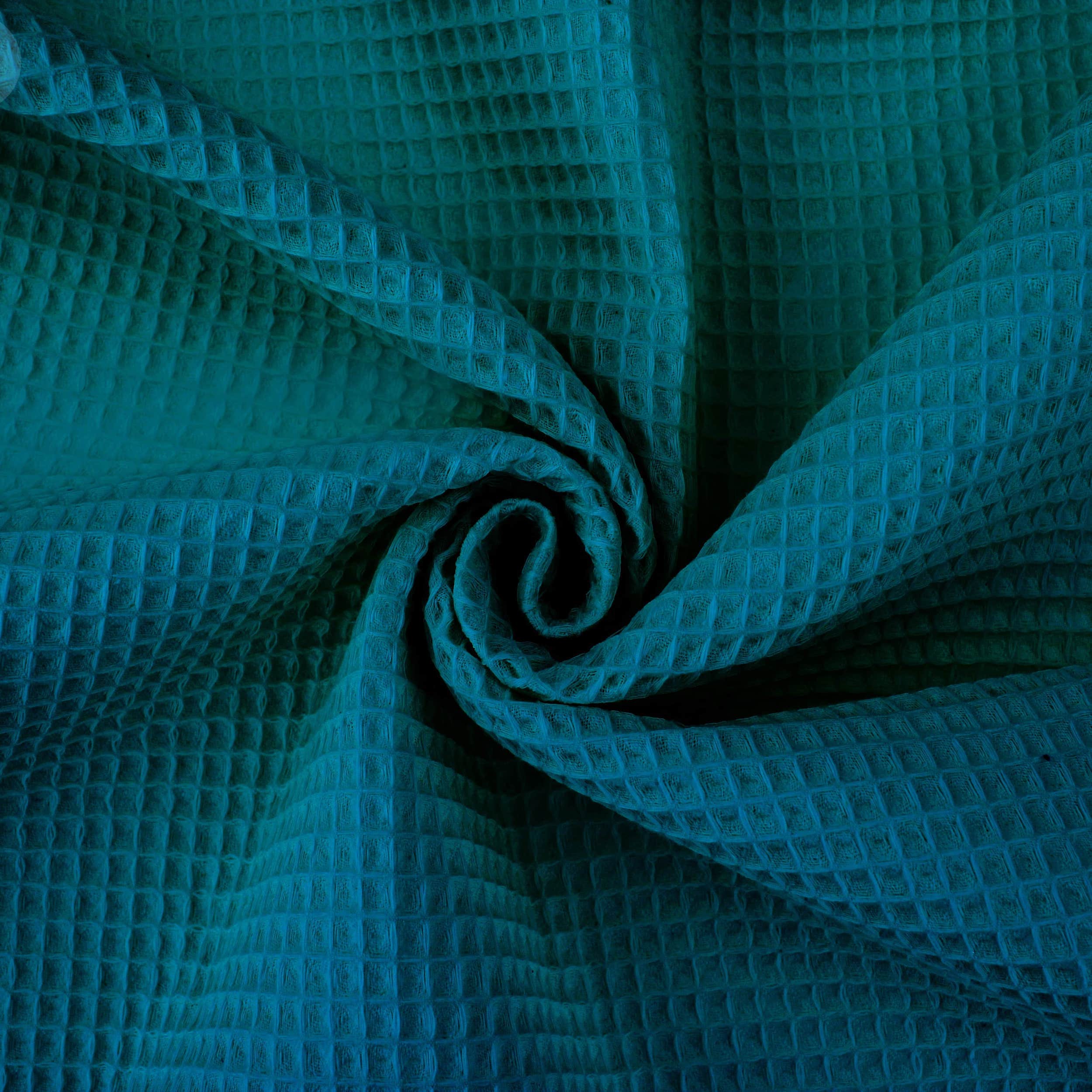 Waffle Cotton Honeycomb/Pique - Teal – Lullabee Fabrics