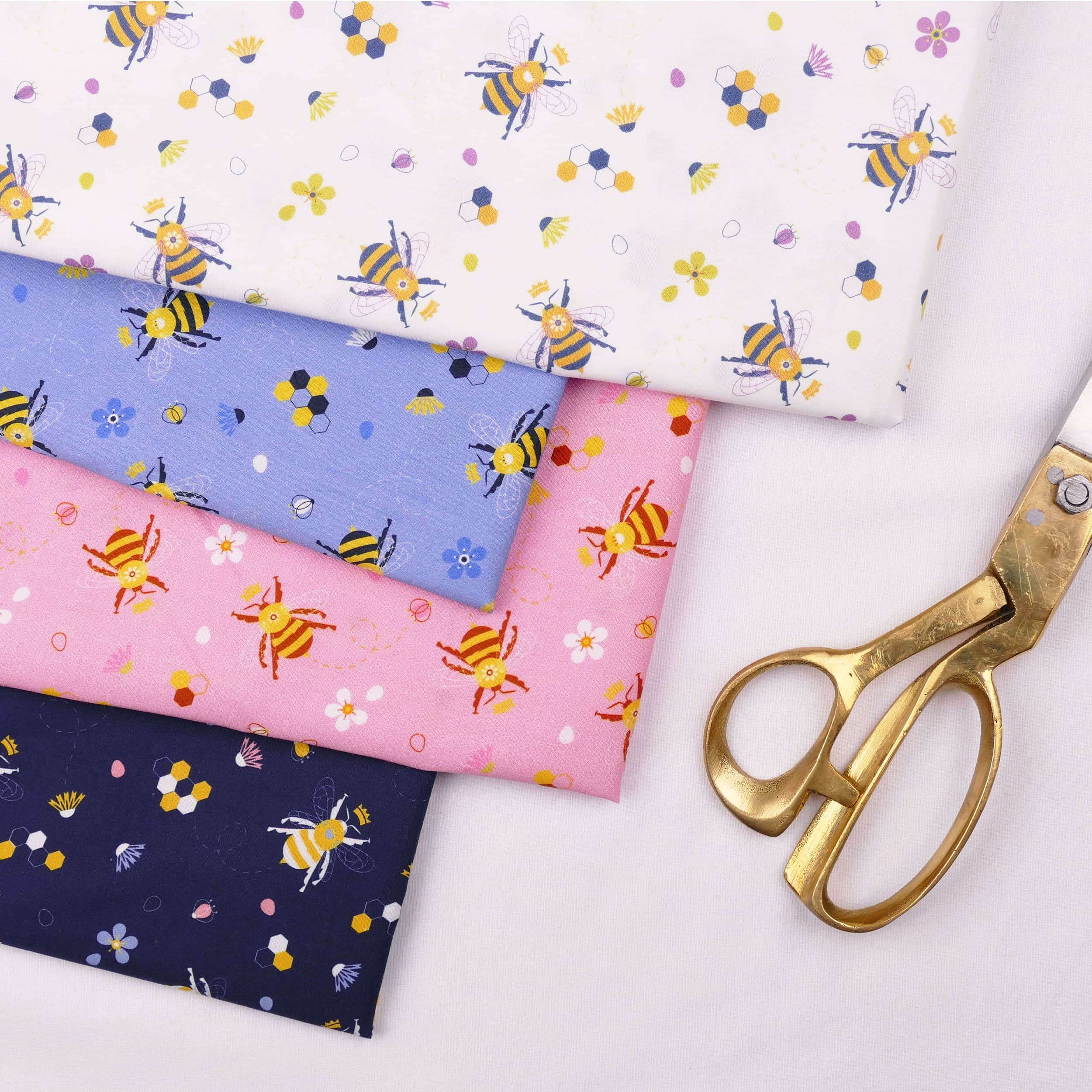 Wonder Bees 100% Cotton Poplin - Rose – Lullabee Fabrics